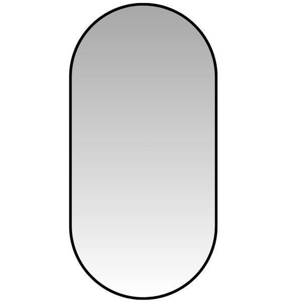 Pill-Shaped Aluminium Mirror - Modern Design | Sleek Frame – Baobab Decor
